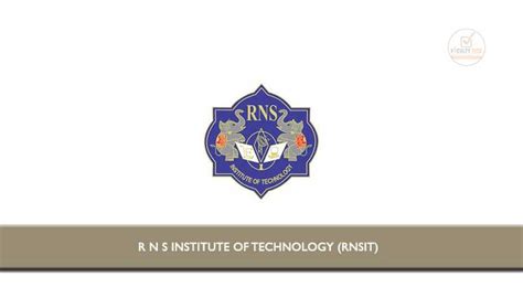 R N S Institute Of Technology Rnsit Invited Applications From