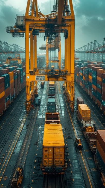 Free Container Terminal Operations Photo Container Terminal Crane