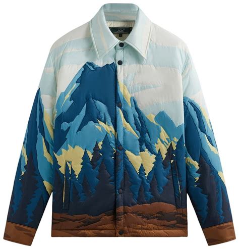 Buy Kith Patchwork Brixton Puffed Shirt Jacket Helium Khm010401 409 Goat