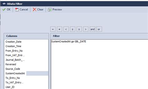 Bc Odata Date Query Restriction Fails With Error Eone Solutions