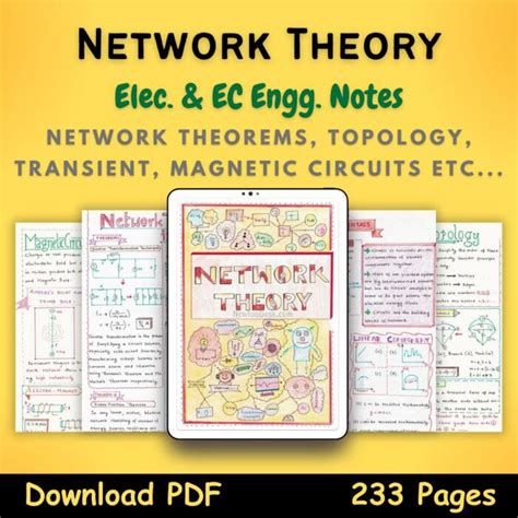 Network Theory Handwritten Notes Pdf Download Now