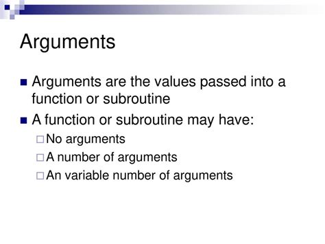 procedures functions and subroutines ppt download