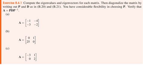 solved exercise b 6 1 ﻿compute the eigenvalues and