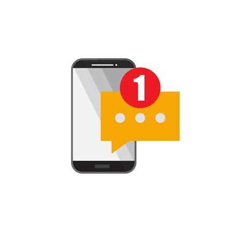 Notification Message Or Mail With Bubble Speech Flat Design 34555754 Png