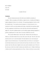 Crystalline Structure Lab Report Bryce Chambers Chem Crystalline Structure