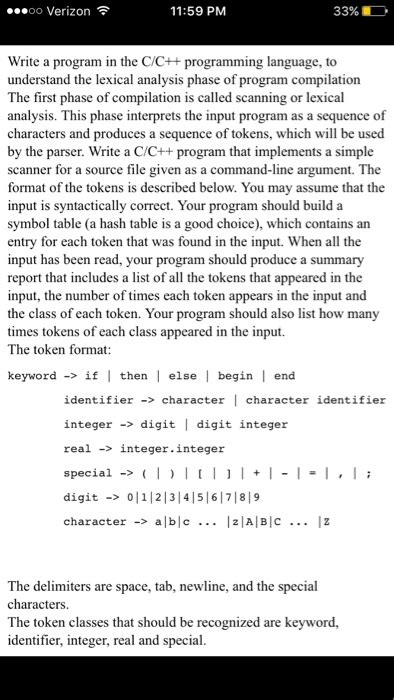 Solved Write A Program In The Cc Programming Language To