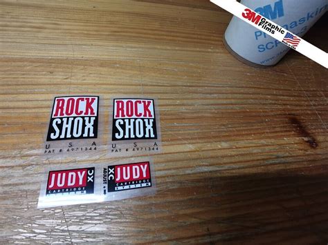 Rock Shox Judy Xc Fork 90s Decal Set Sticker Adesivi Autocollant ステッ Ebay