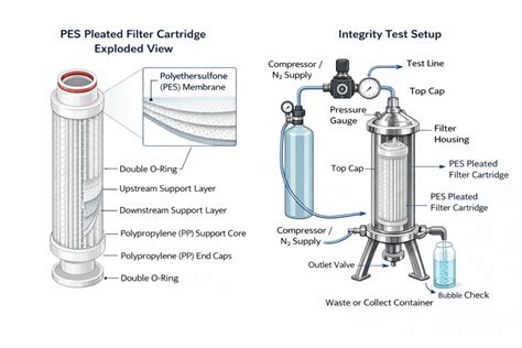 Bubble Point And Integrity Performance Of Pes Pleated Filter Cartridges