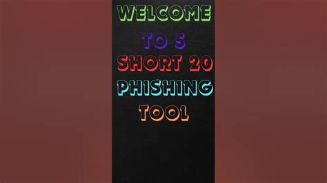 Short 5 Phishing Tools Youtubeshorts Ytshorts Hacking Hacker Viral Trending Youtube