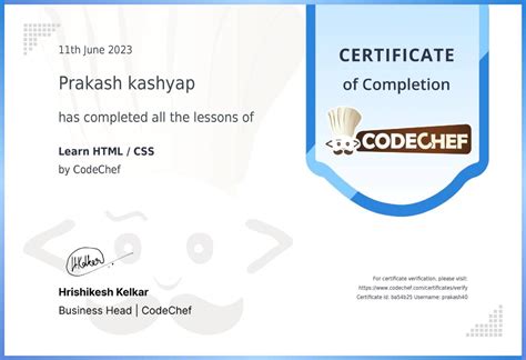 Prakash Kashyap On Linkedin Codechef Certificate Prakash Kashyap
