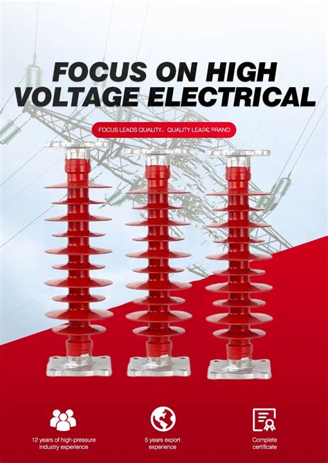 Customized Medium And High Voltage Insulators High Voltage Post