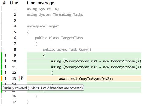 Net Standard 1x Async Wrong Branch Coverage · Issue 1376 · Coverlet Coveragecoverlet