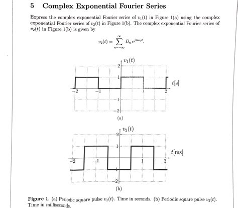 Solved 5 Complex Exponential Fourier Series Express The