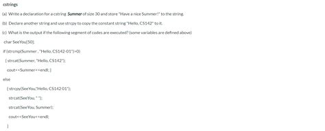 Solved I Am In A C Computer Science Class And Am A Bit