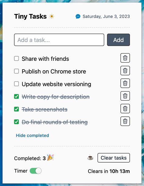 Tiny Tasks V1 4 0 Tiny Tasks Buymeacoffee