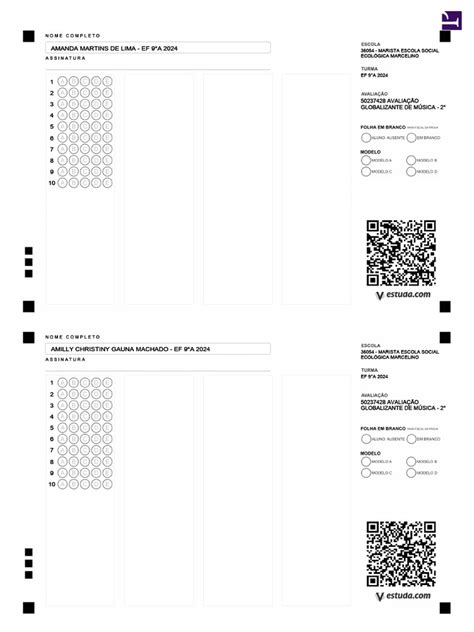 Gabaritos 9°s Anos 2° Tri Pdf