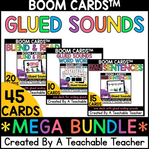 Glued Sounds Boom Cards™ Mega Bundle A Teachable Teacher