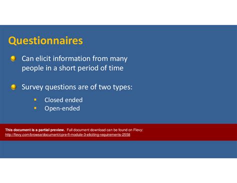 PPT CPRE FL Module 3 Eliciting Requirements 72 Slide PPT PowerPoint Presentation PPTX Flevy