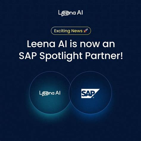 Vijith Kumar Nandanam On Linkedin Leenaai Sapspotlightpartner Genai Innovation Airevolution
