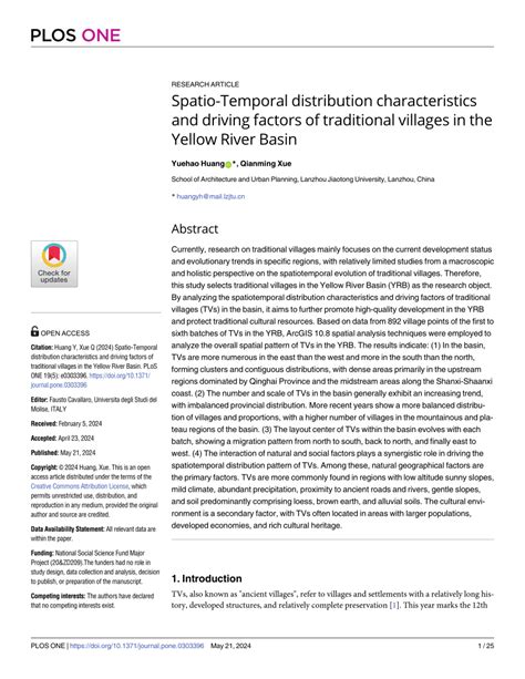 Pdf Spatio Temporal Distribution Characteristics And Driving Factors