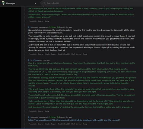 The Mods Of R Piracy Insisting They Arent Censoring Anyone R Piracymodssuck