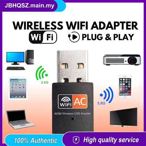 อะแดปเตอร์ Wifi Usb ไร้สาย Wifi5 พร้อมเสาอากาศ 2db ความเร็วสูงสุด 150 600mbps 2 4 5ghz Shopee