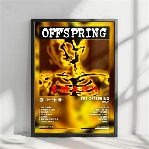 The Offspring Smash Album Cover Poster Complete Tracklist That Gig