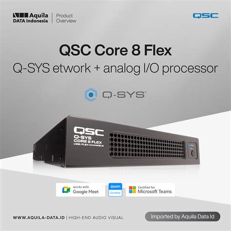 core 8 flex q sys network analog i o processor