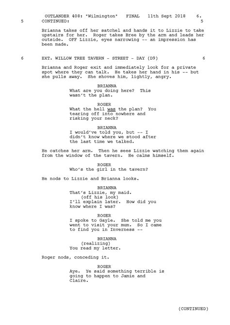 Script For Wilmington Outlanderwatch