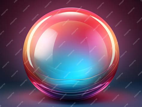 Premium Ai Image Lovely Translucent Orb Wallpaper Background