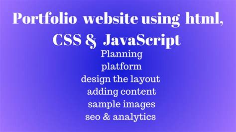 Meena Subash On Linkedin Portfolio Website Using Htmlcss And Javascript Web Tutorial Space