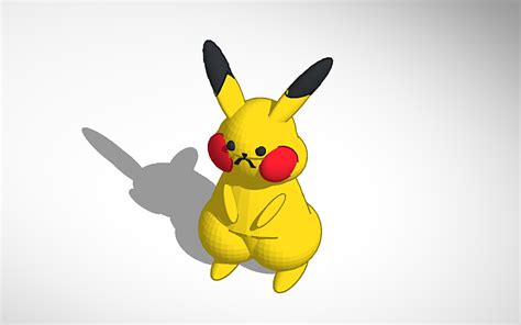 3d Design Pikachu Tinkercad