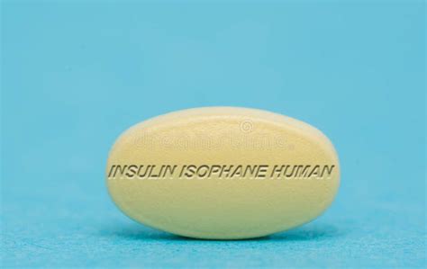 Insulin Isophane Human Pharmaceutical Medicine Pills Tablet Copy Space
