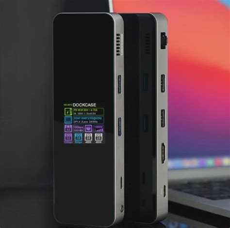 Dockcase Smart Hub Is An In Usb C Dock With A Display That Shows You What It S Doing