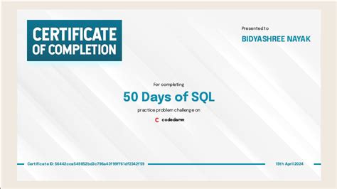 Bidyashree Nayak On Linkedin Sqlmastery Dataskills