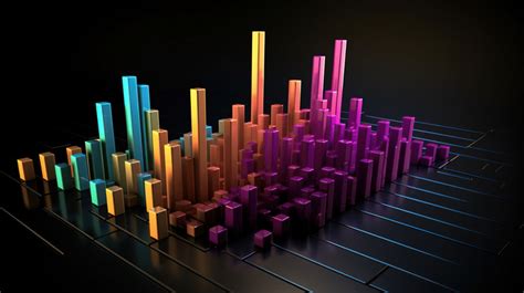 Data Graph Visualizing Expansion Through 3d Rendered Bar Backgrounds