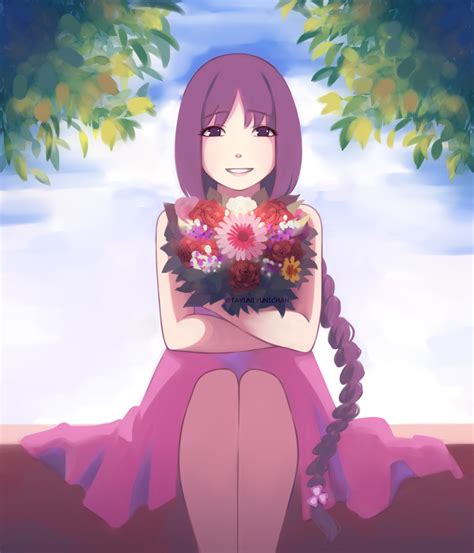 Sumire With Flowers Sumire Kakei Karatasi La Kupamba Ukuta