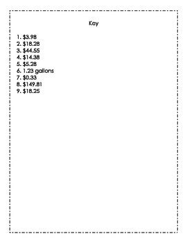 Decimal Word Problems By Ms Samantha TPT