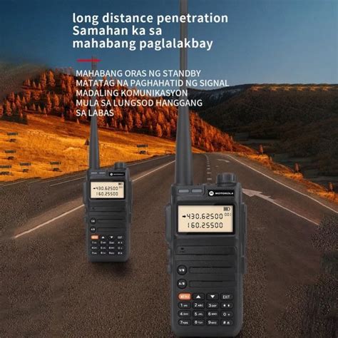 Motorola UV Dual Frequency Walkie Talkie Outdoor Fleet Marine Km High Power Self Driving Tour