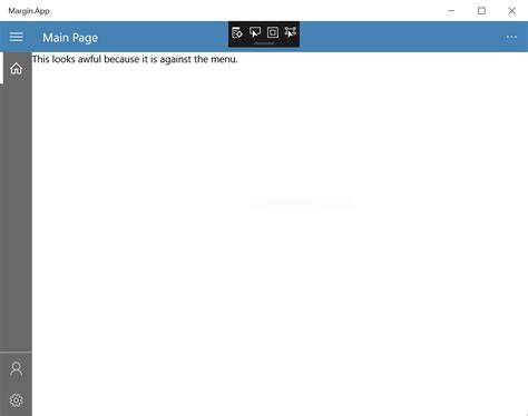 Uwp Margin On All Content Pages In Template10 Xaml Stack Overflow