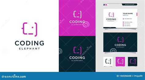 Elephant With Server Database Blocks Cartoon Vector