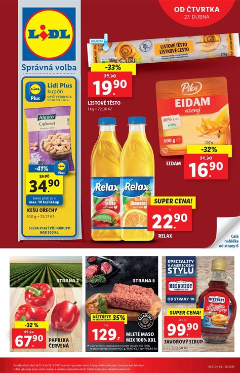 Lidl Leták Od čtvrtka Celý Leták Lidl