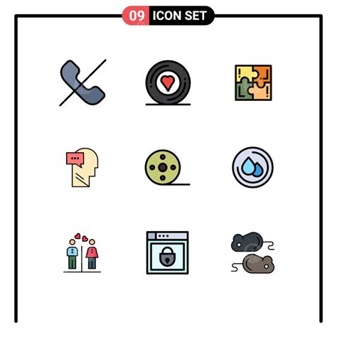 모바일 인터페이스 채워진 라인 플랫 컬러 앨범 9 픽토그램 세트 스티커 벡터 테스트 Png 일러스트 및 벡터 에 대한 무료 다운로드 Pngtree