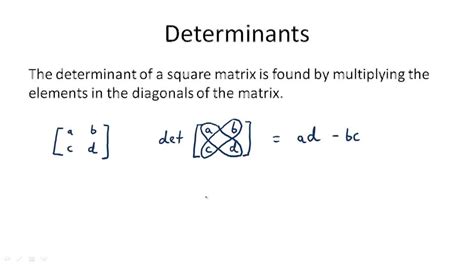 Determinants Overview Video Algebra Ck 12 Foundation