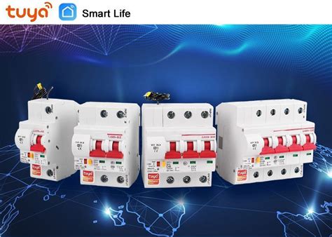 Умный автоматический выключатель Tuya 2p63a с дистанционным управлением Wifi Mcb Работа с Яндекс