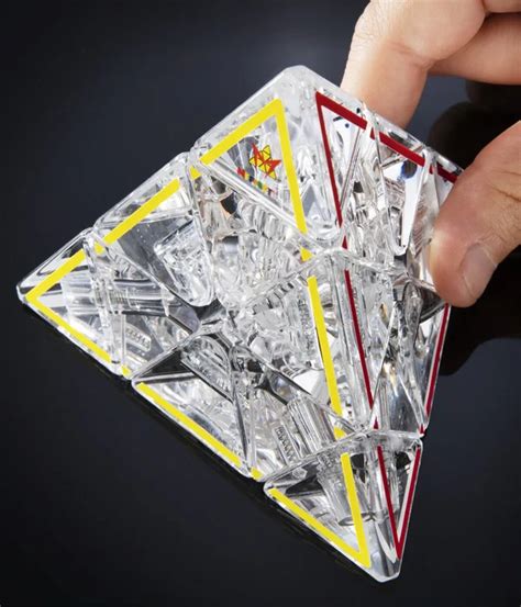 Pyraminx Crystal Puzzle A Classic Combination Puzzle With A Clear Case