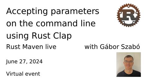 rust maven on linkedin cli accepting parameters on the command line using rust clap english…
