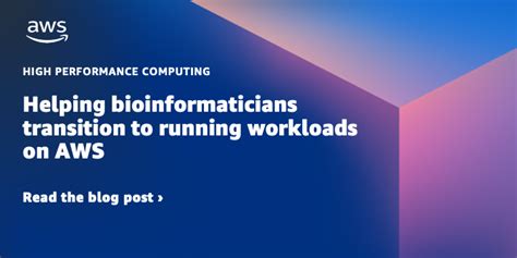 Helping Bioinformaticians Transition To Running Workloads On Aws Aws