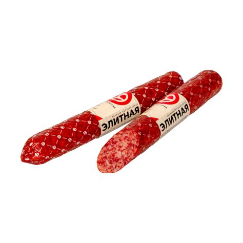 Колбаса Элитная сырокопченая 250 г Интернет магазин Сельский Дворик