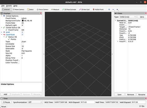 ros noetic cannot visulize scan in rviz after conversion of depth